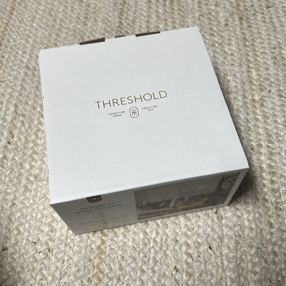 Threshold | Dining | New Threshold 4 Pc Stemless Wine Glass Set Wgold ...